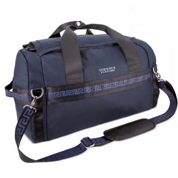 Versace | Bags | Versace Duffel Bag Weekender Travel Bag Luggage Gym ...